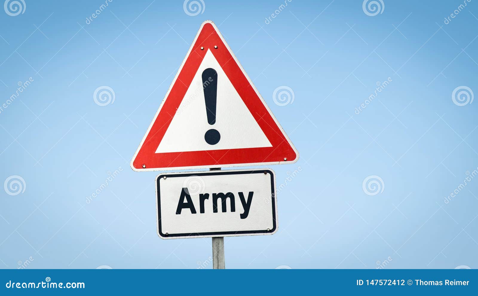 Street Sign to Army stock illustration. Illustration of force - 147572412