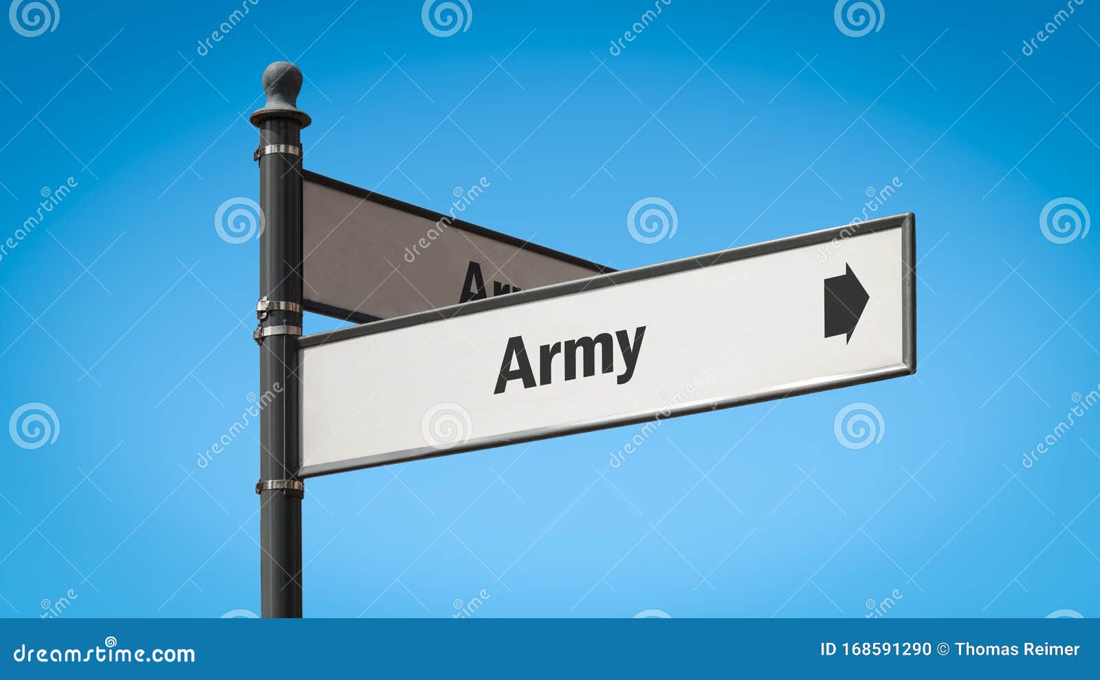 Street Sign to Army stock photo. Image of force, nato - 168591290