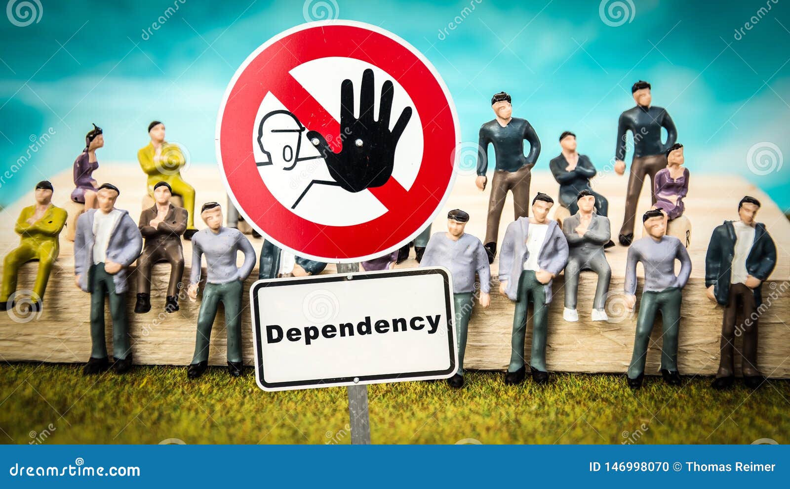 Street Sign To Autonomy Versus Dependency Stock Photo - Image of ...