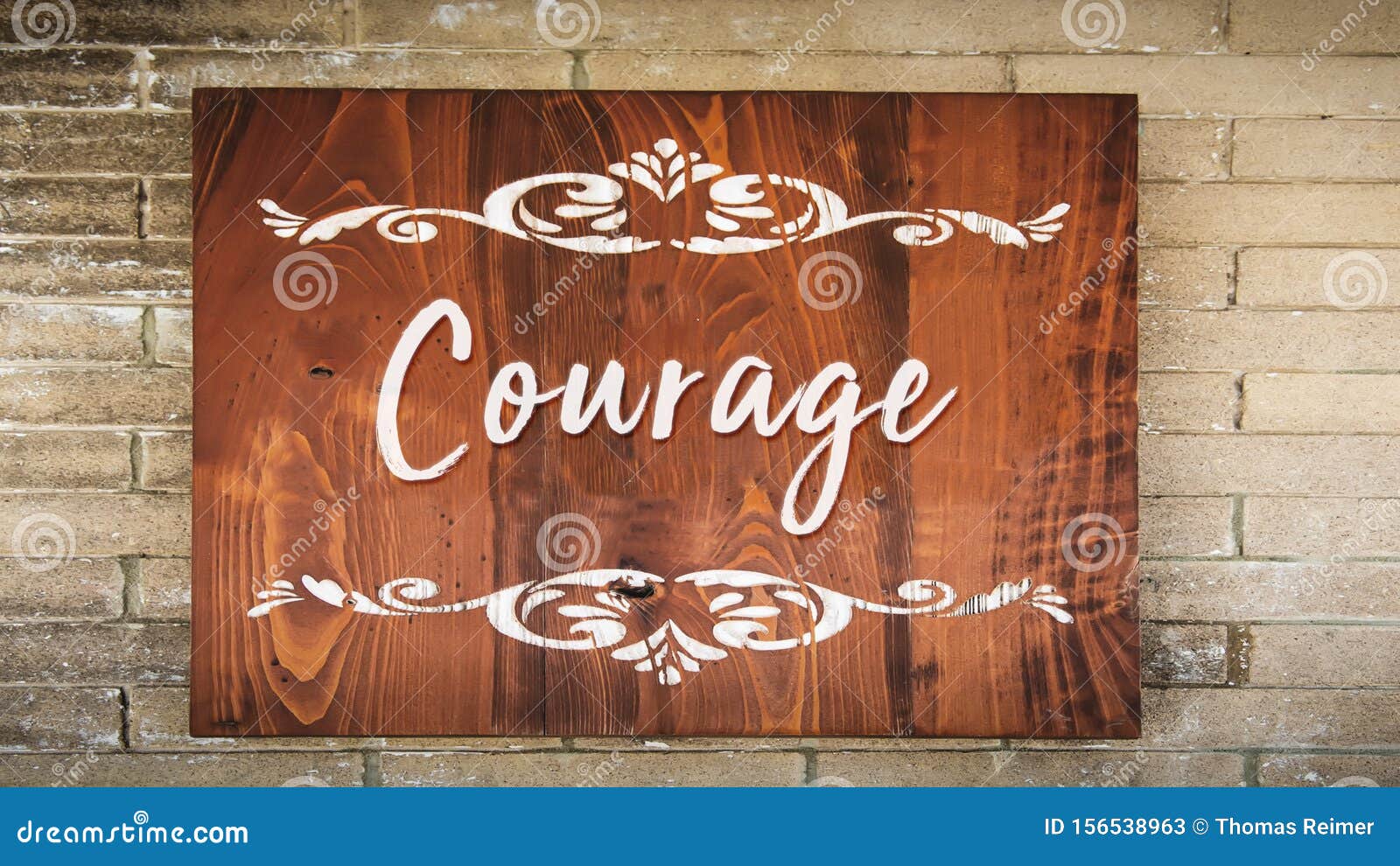 Street Sign to Courage stock image. Image of civil, careless - 156538963