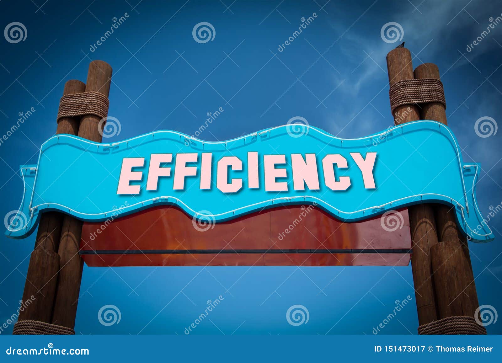 Street Sign to Efficiency stock image. Image of wealth - 151473017