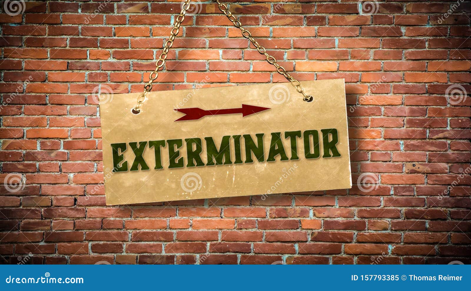 Street Sign To Exterminator Stock Image - Image of road, poison: 157793385