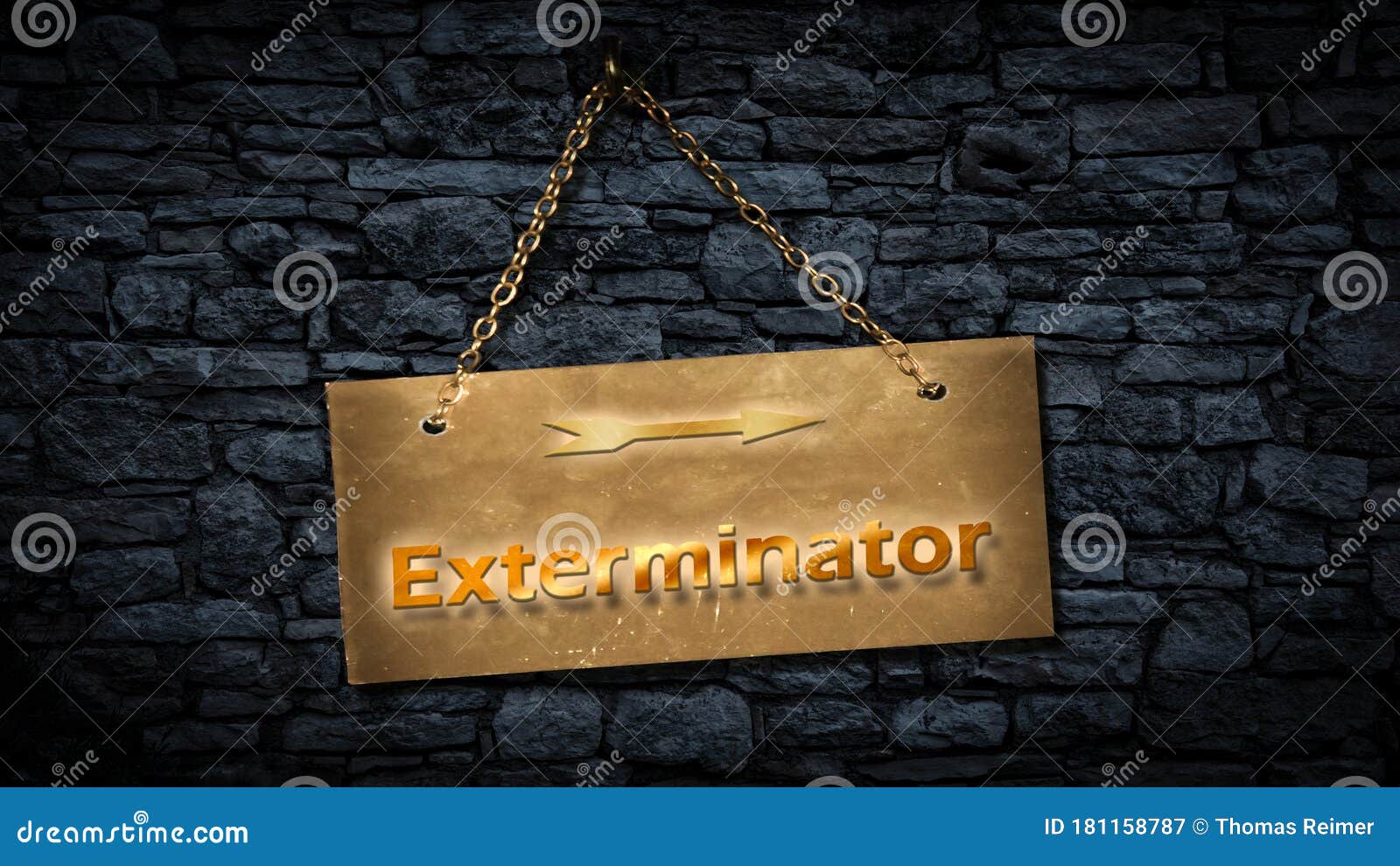 Street Sign To Exterminator Stock Image - Image of mites, fleas: 181158787