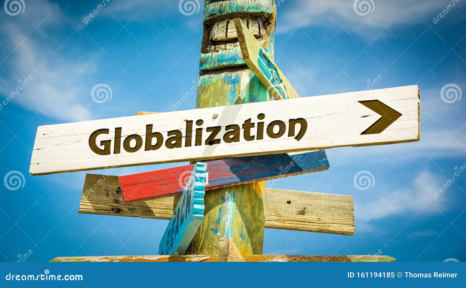 Street Sign To Globalization Stock Image - Image of supranational ...