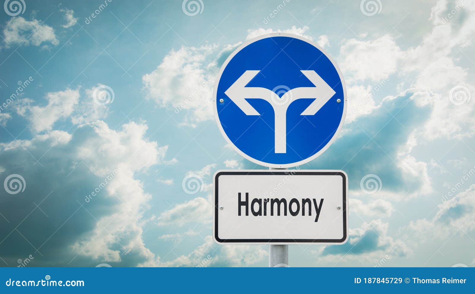 Street Sign to Harmony stock image. Image of sign, dispute - 187845729