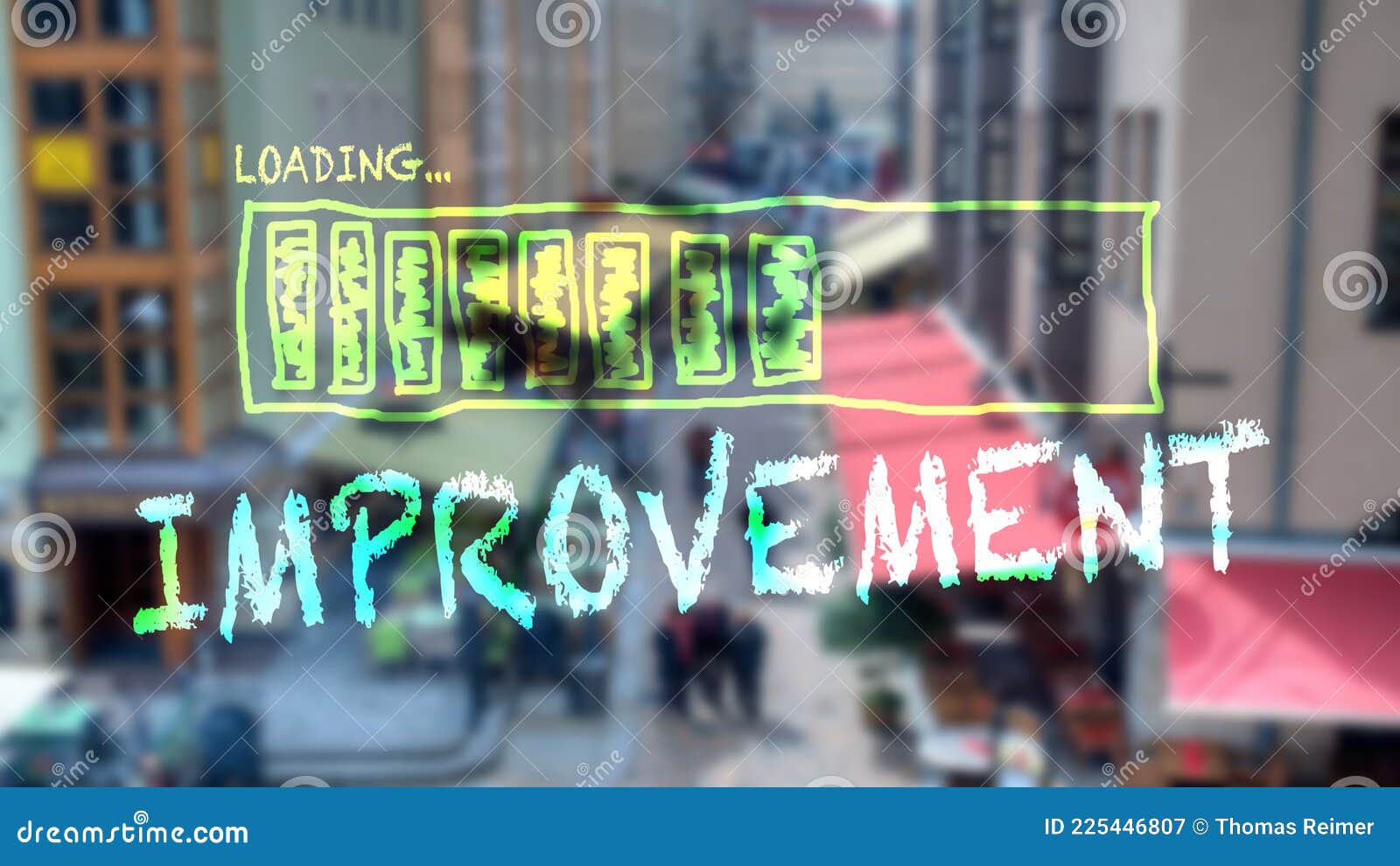 Street Sign to Improvement stock image. Image of innovation - 225446807