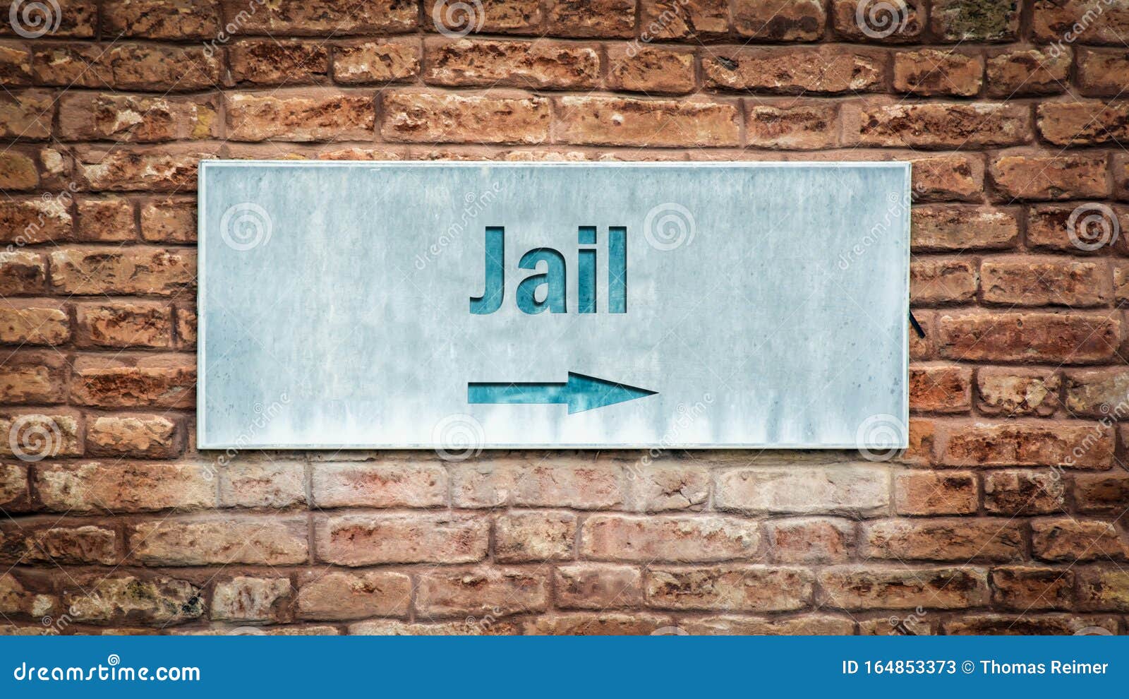 Street Sign to Jail stock image. Image of signpost, correctional ...