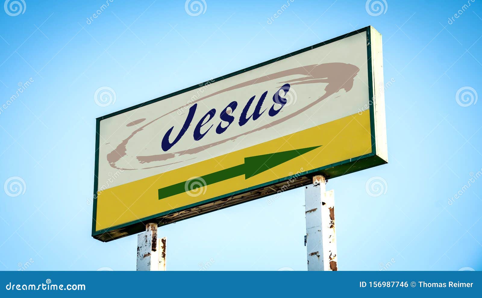 Street Sign to Jesus stock photo. Image of death, sign - 156987746