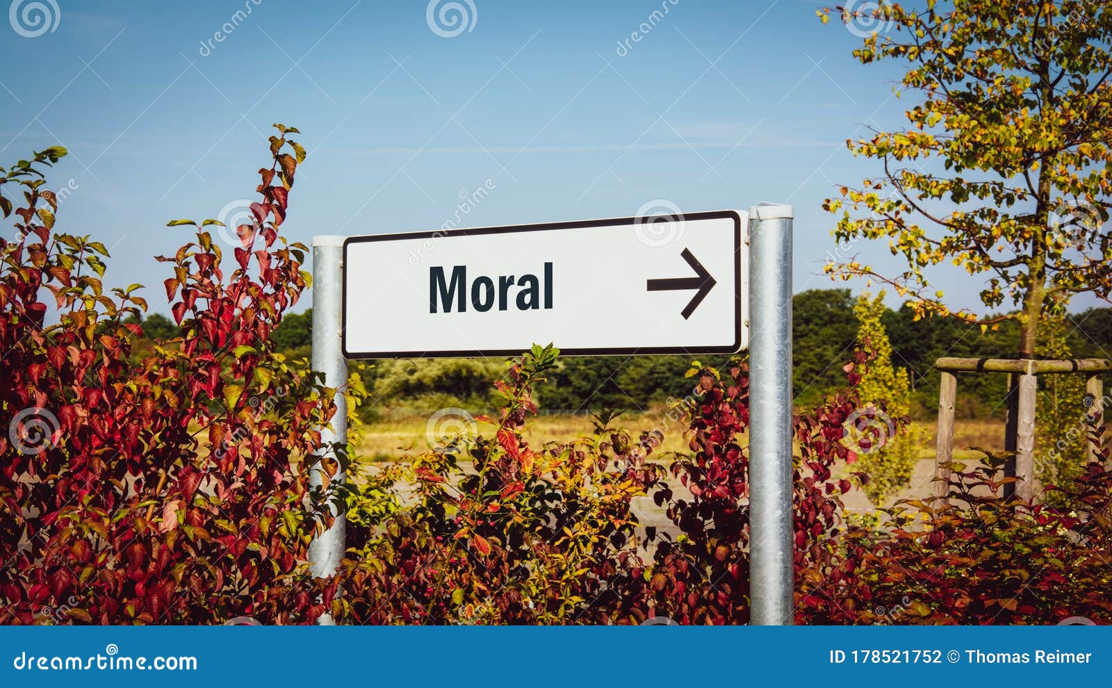 Street Sign to Moral stock photo. Image of honesty, theology - 178521752