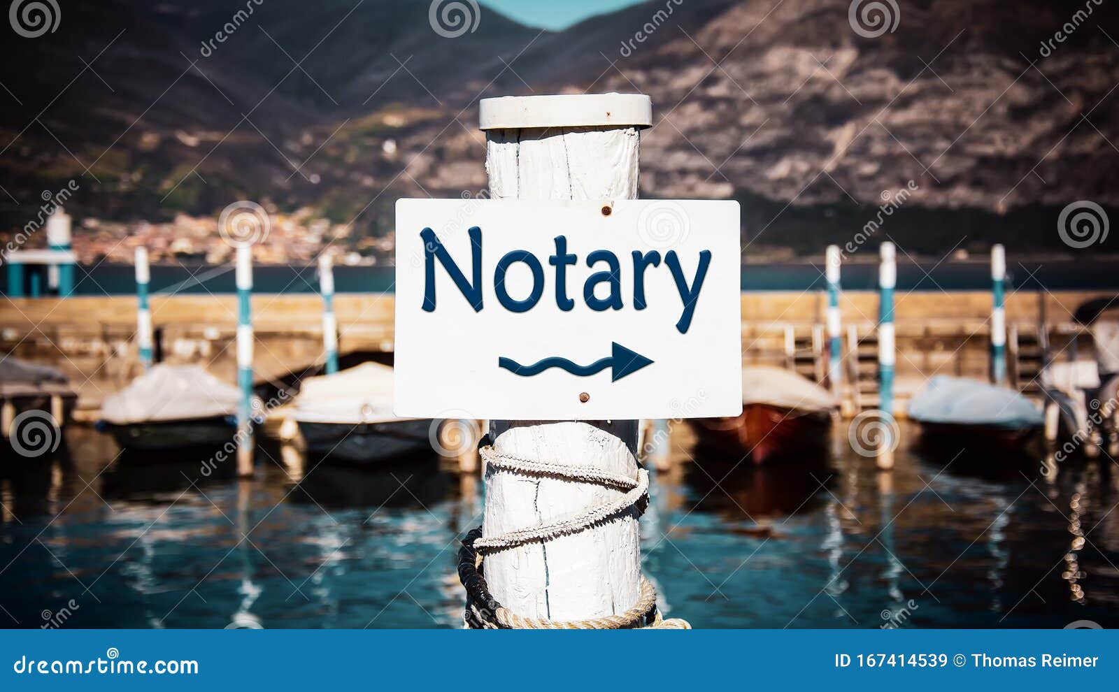 Street Sign to Notary stock image. Image of lawyers - 167414539