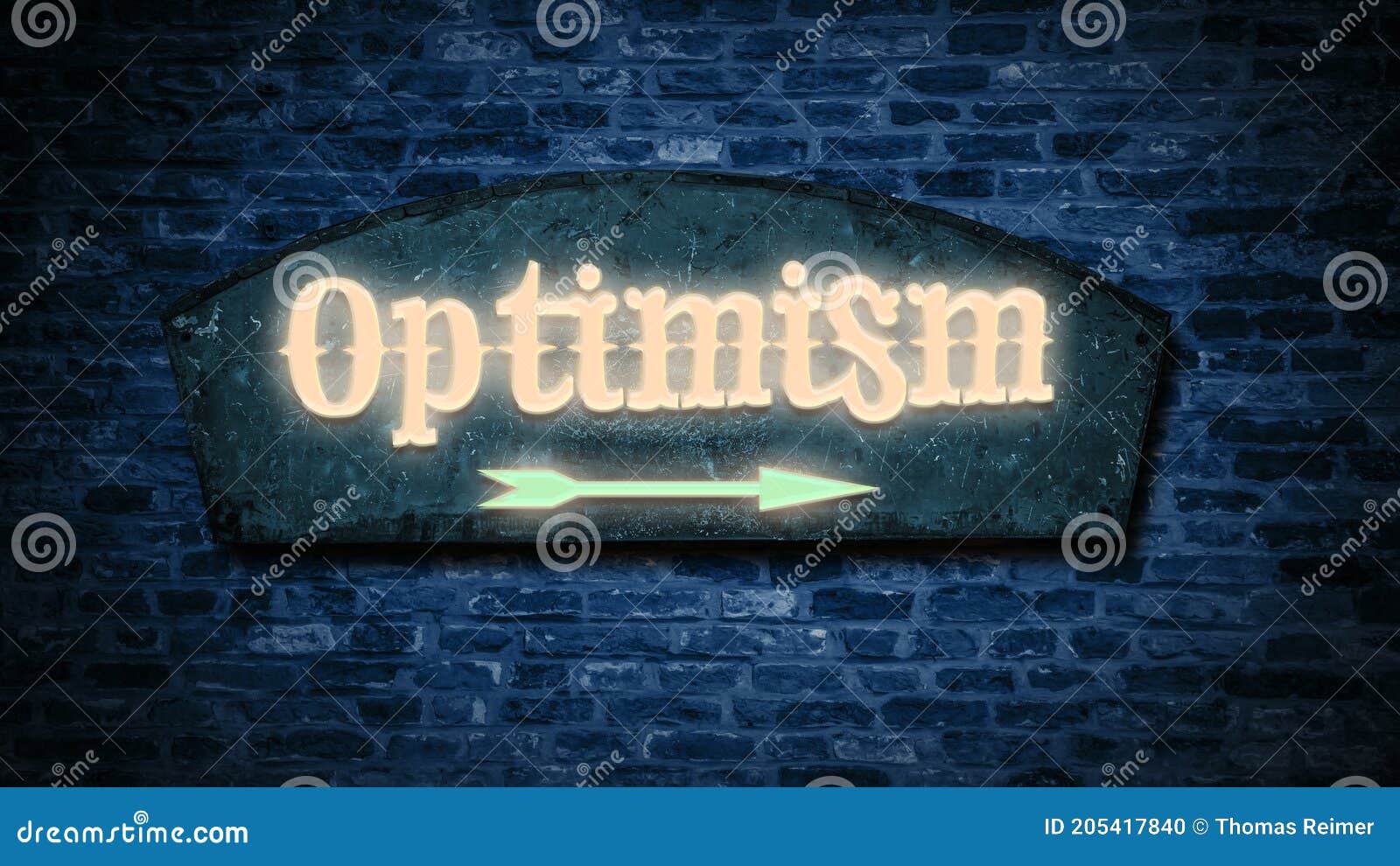 Street Sign to Optimism stock photo. Image of negative - 205417840