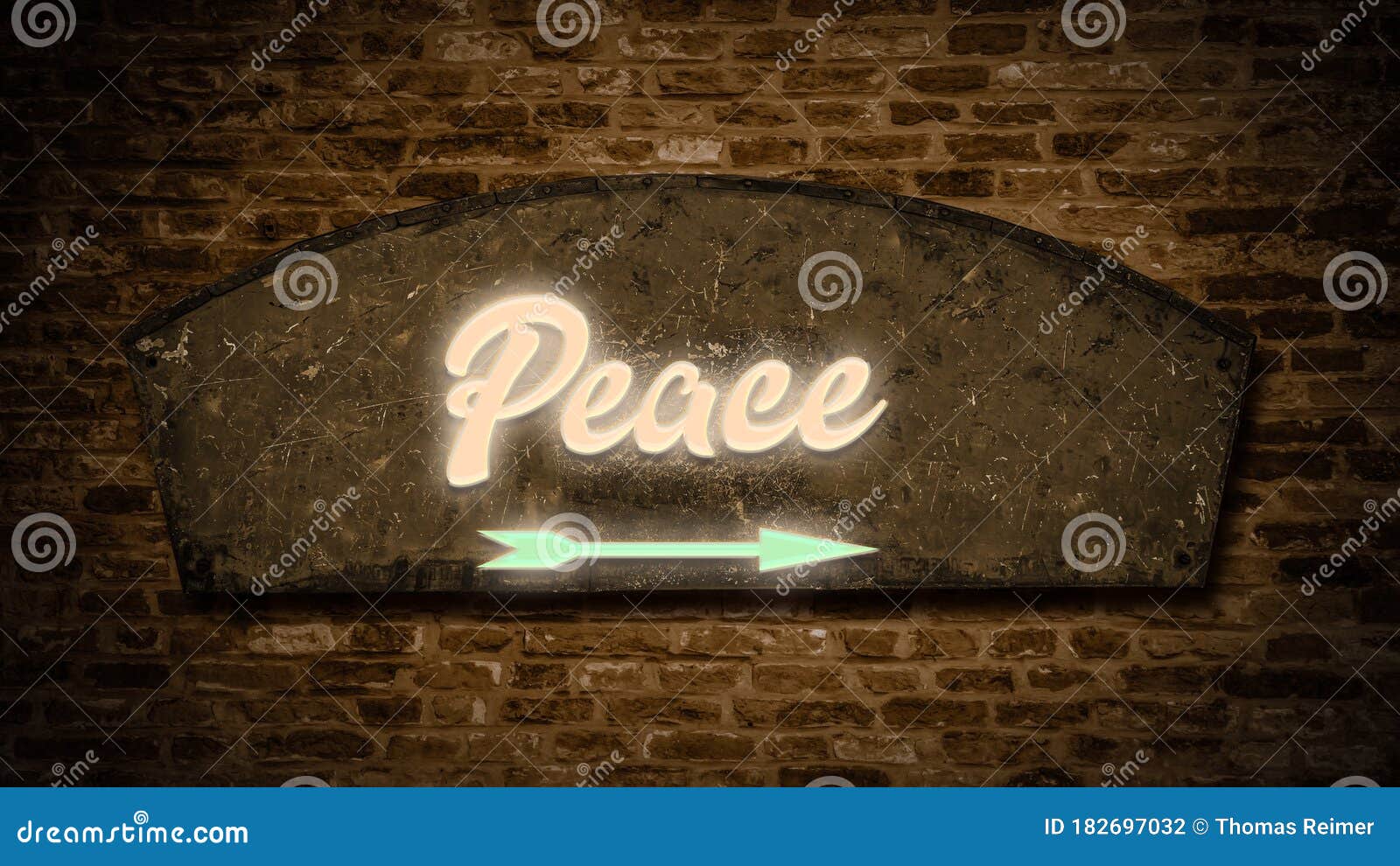 Street Sign to Peace stock photo. Image of relations - 182697032