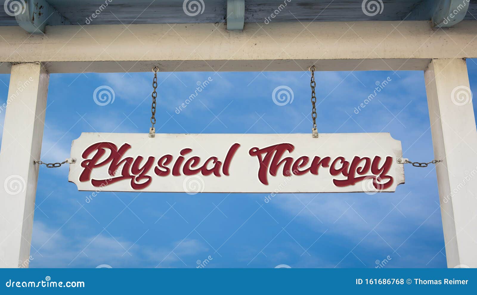 Street Sign To Physical Therapy Stock Photo - Image of massaging, sign ...