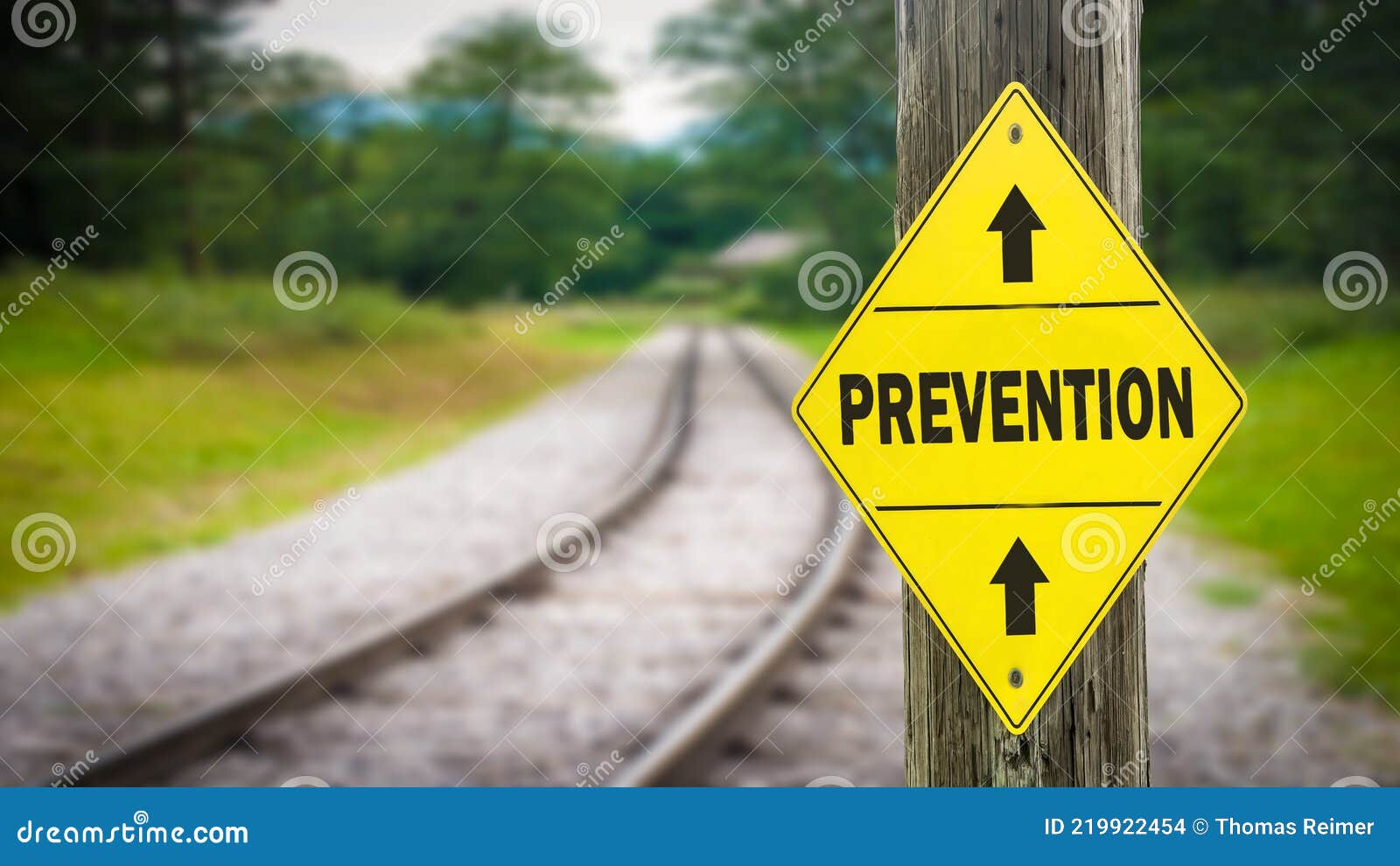 Street Sign to Prevention stock photo. Image of prosperity - 219922454