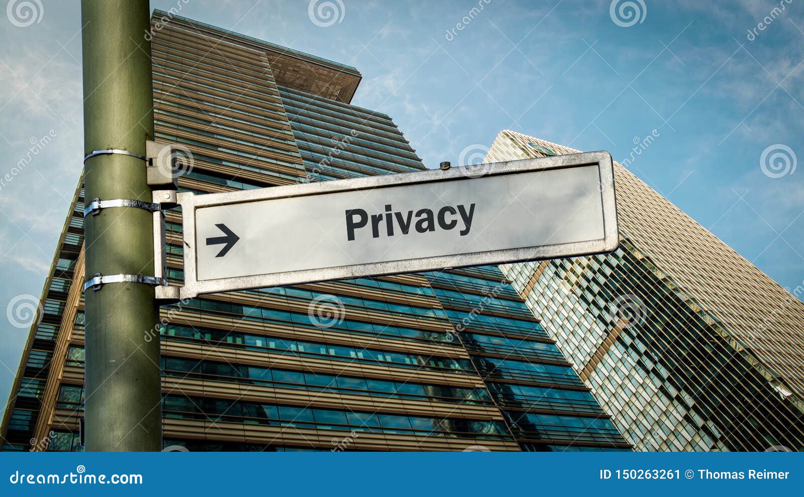 Street Sign to Privacy stock image. Image of road, security - 150263261
