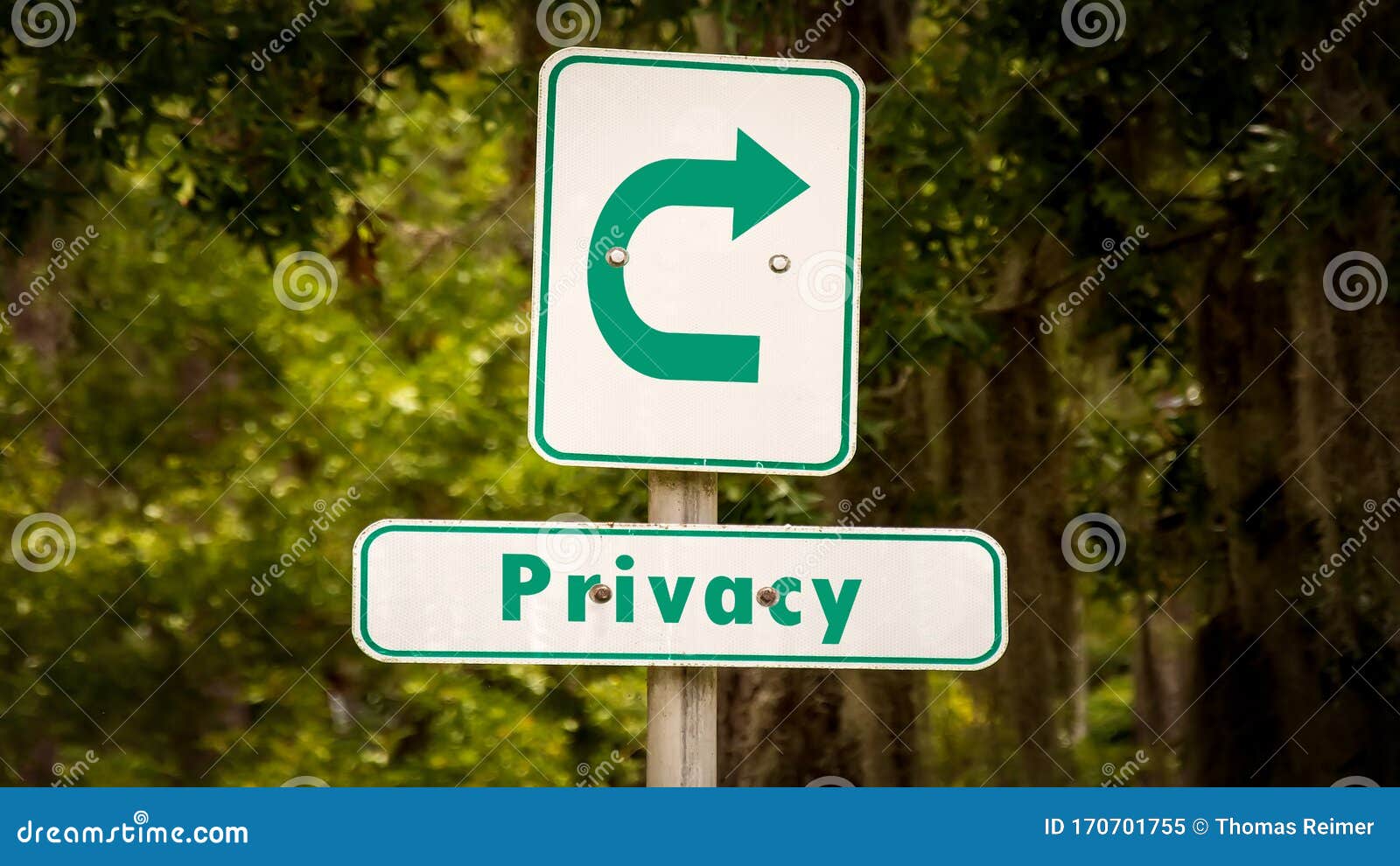 Street Sign to Privacy stock image. Image of privacy - 170701755