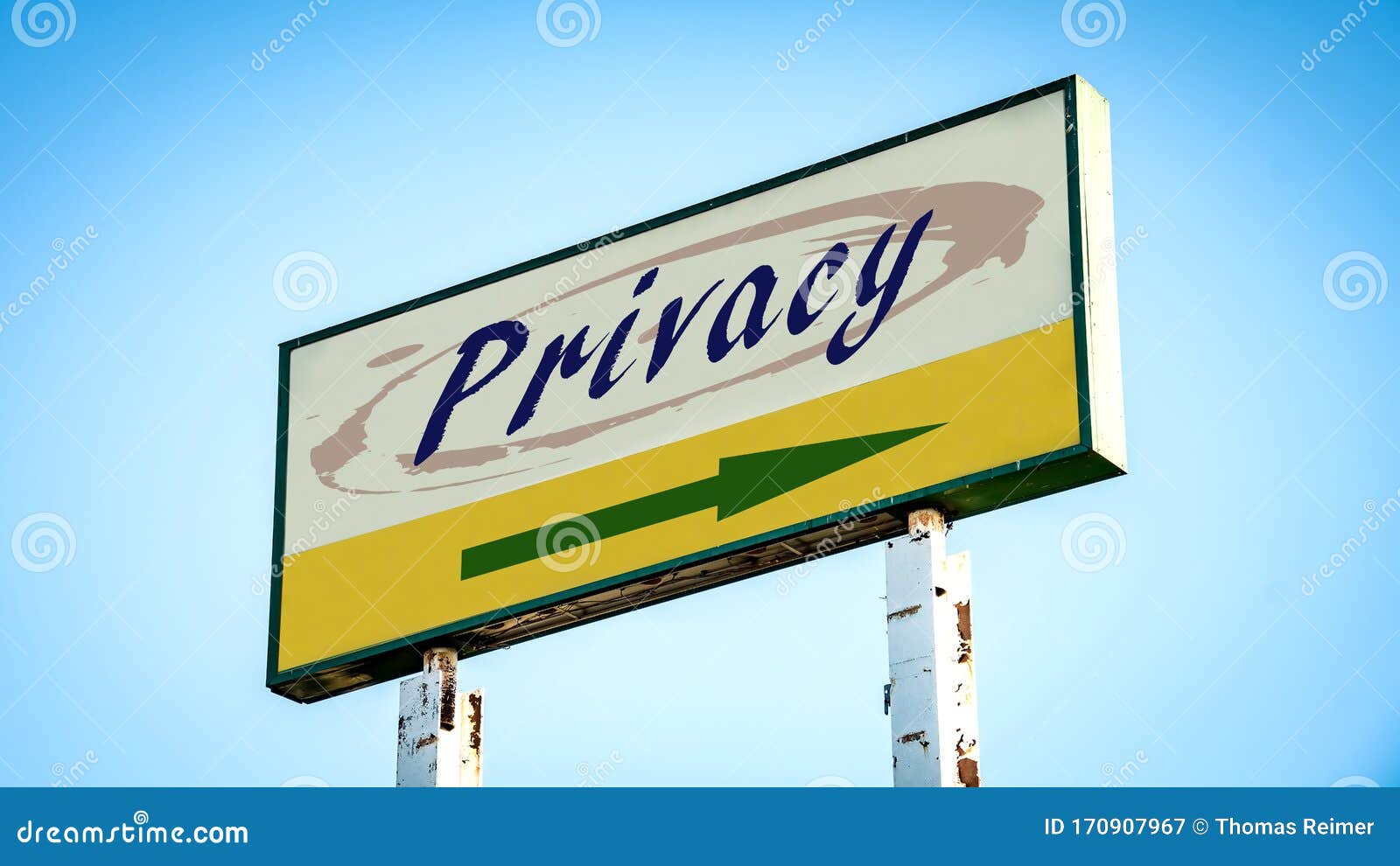 Street Sign to Privacy stock image. Image of encryption - 170907967