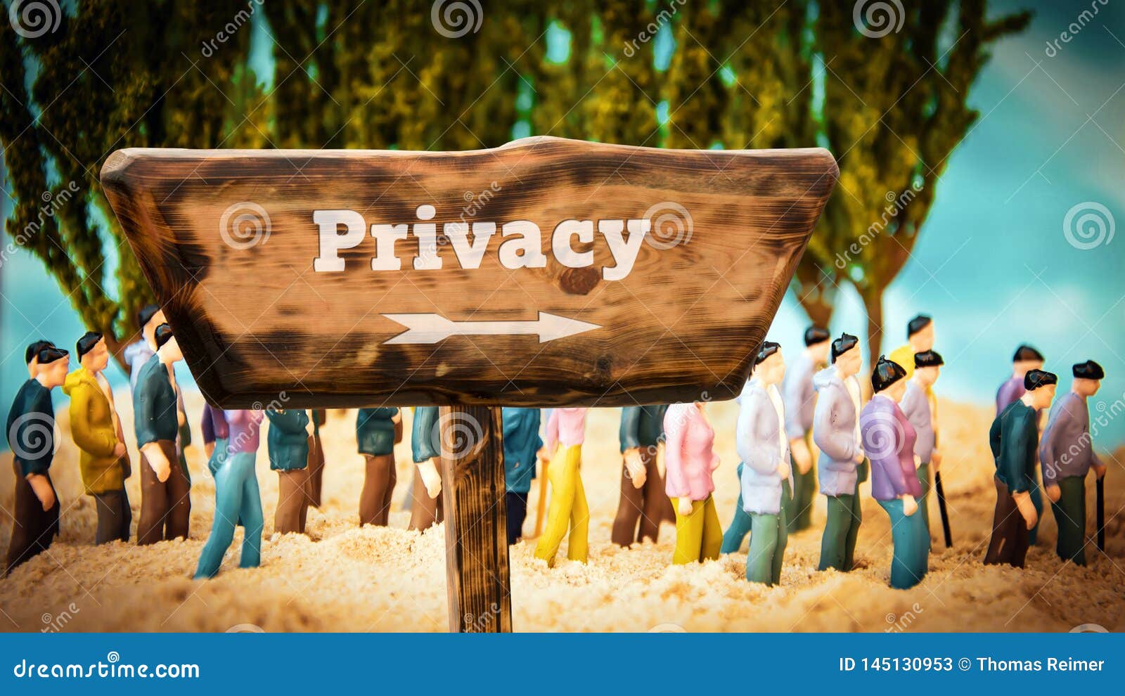 Street Sign to Privacy stock image. Image of computer - 145130953
