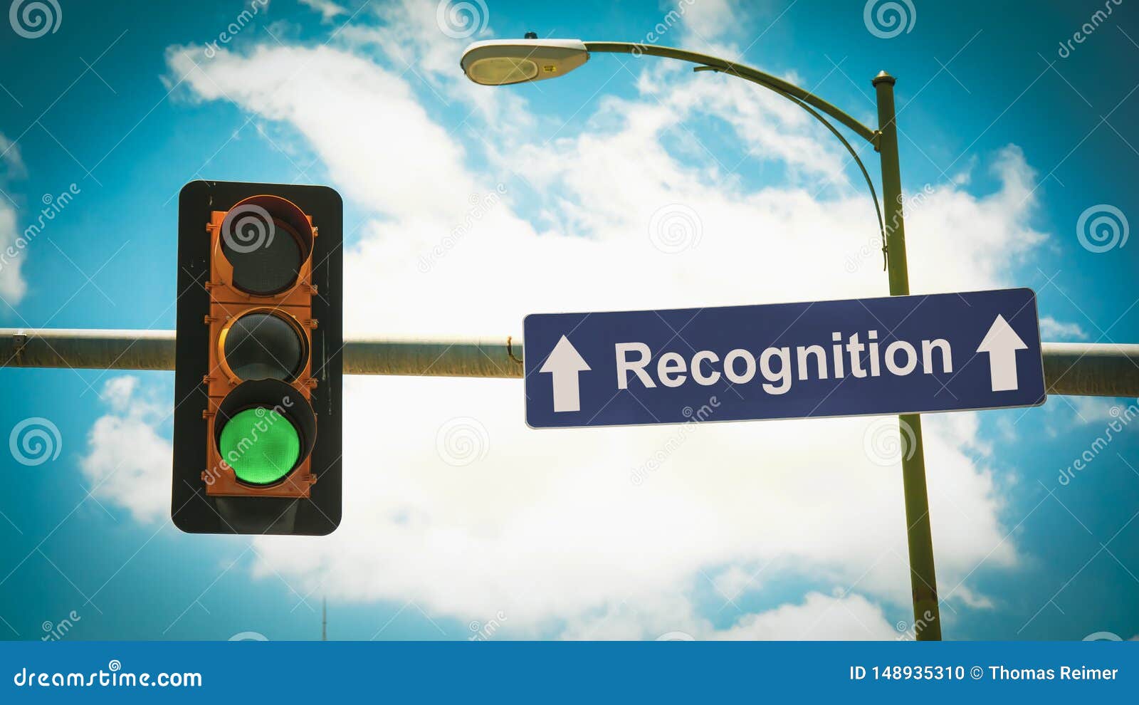 Street Sign to Recognition stock photo. Image of professional - 148935310