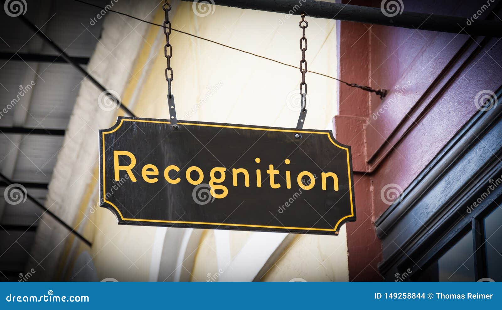 Street Sign to Recognition stock photo. Image of career - 149258844