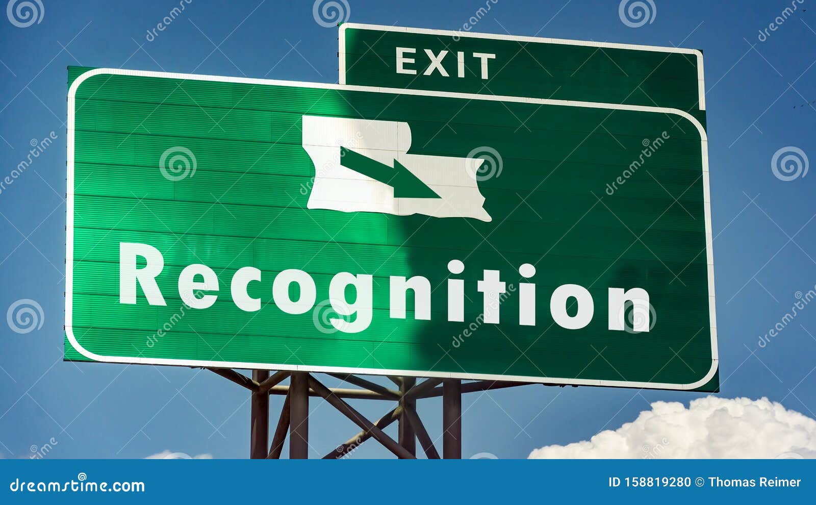 Street Sign to Recognition stock photo. Image of recognition - 158819280