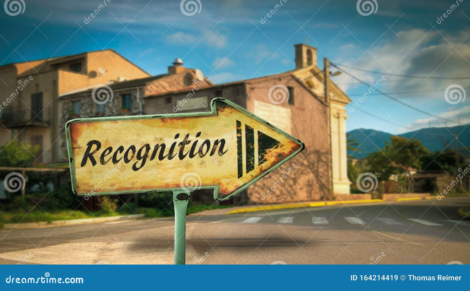 Street Sign to Recognition stock image. Image of right - 164214419
