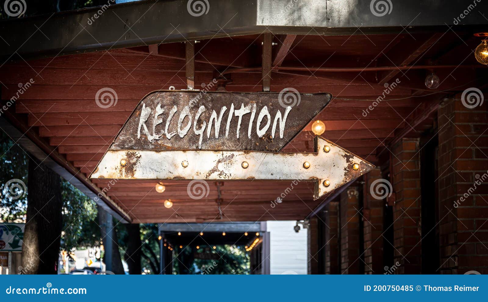 Street Sign to Recognition stock image. Image of fame - 200750485