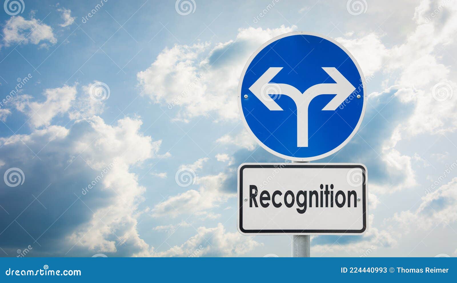 Street Sign to Recognition stock image. Image of success - 224440993