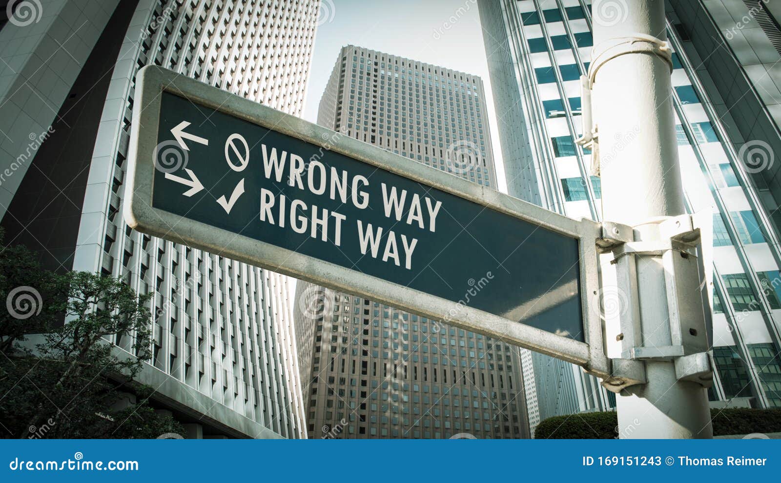 Street Sign To RIGHT WAY Versus WRONG WAY Stock Image - Image of ... Street Sign To RIGHT WAY Versus WRONG WAY Stock Image - Image of ...