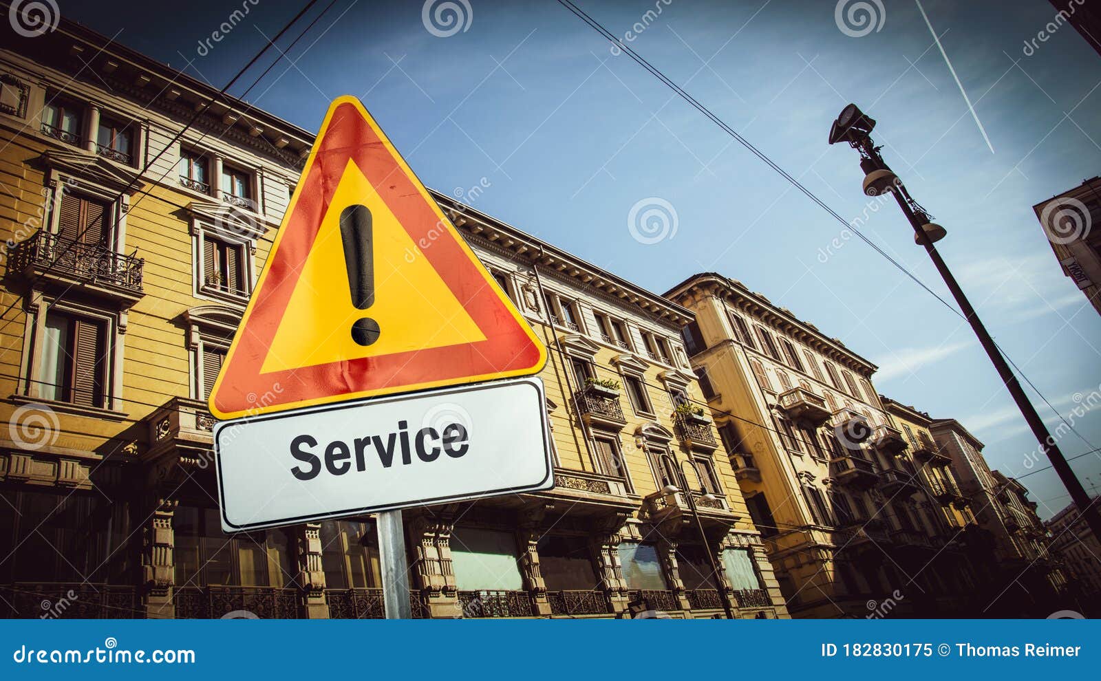 Street Sign to Service stock illustration. Illustration of hotline ...
