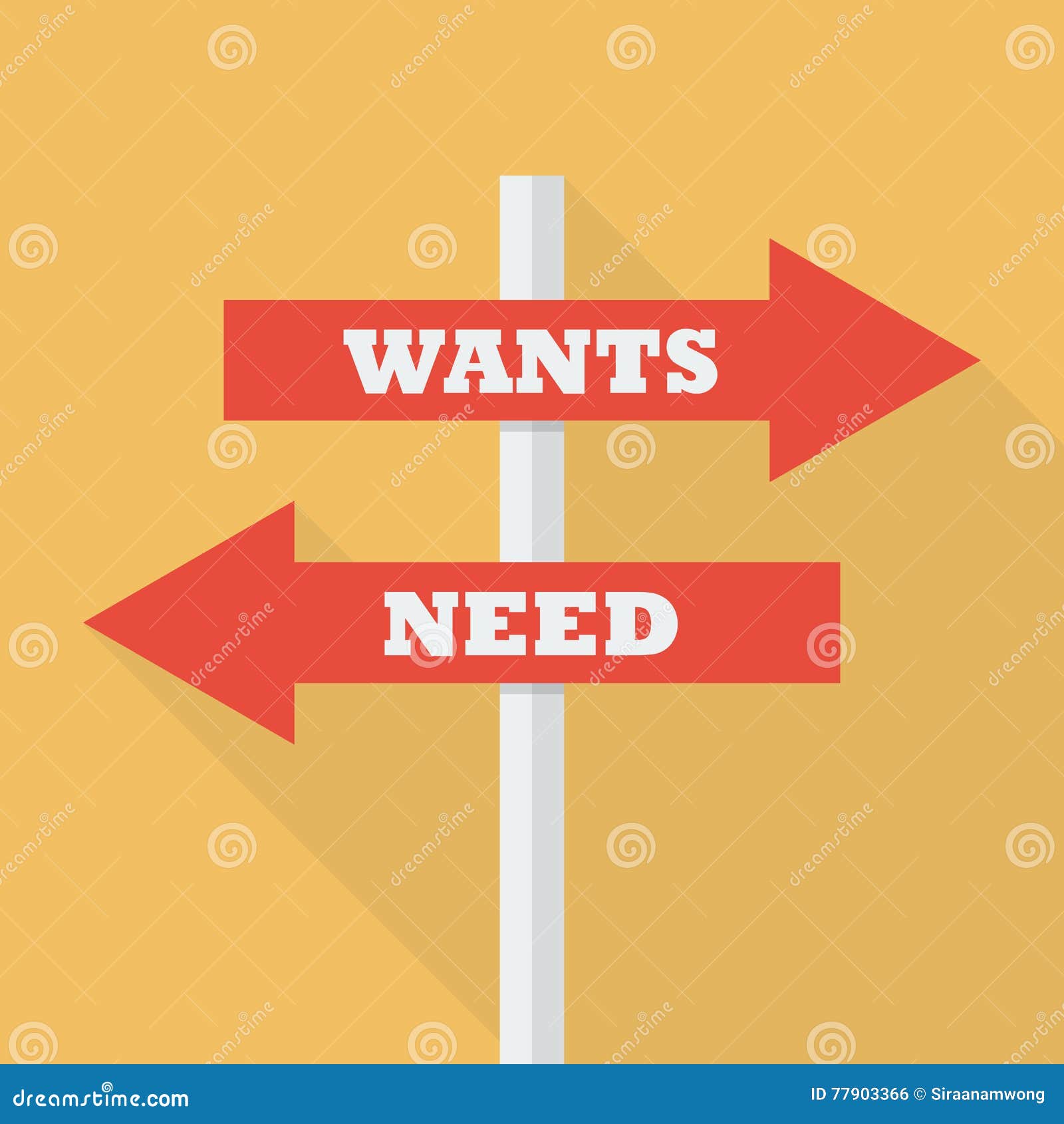 Wants Versus Needs Royalty-Free Stock Image | CartoonDealer.com #28187884