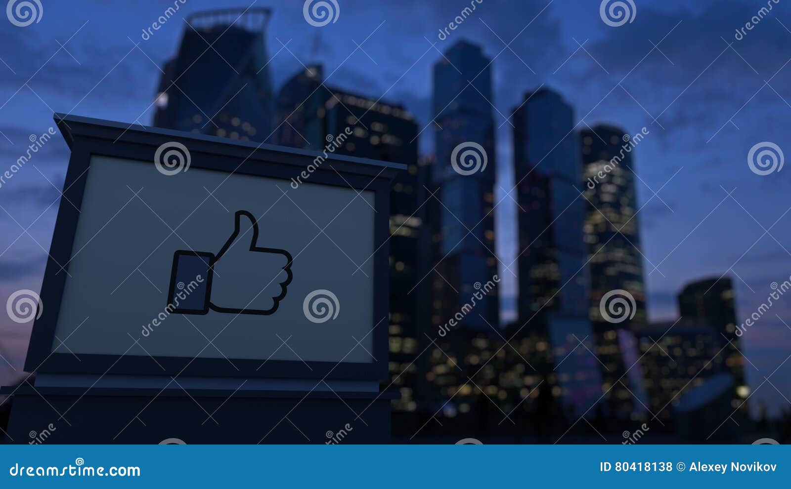 Street Signage Board with Facebook Like Button Thumb Up Editorial Stock ...