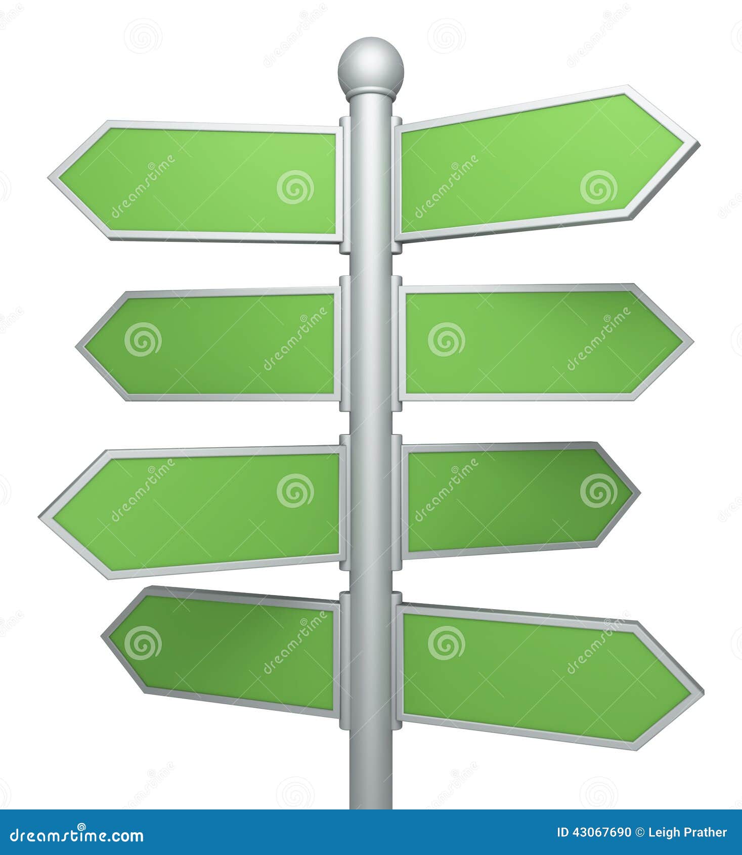 Street signpost stock illustration. Illustration of directional - 43067690