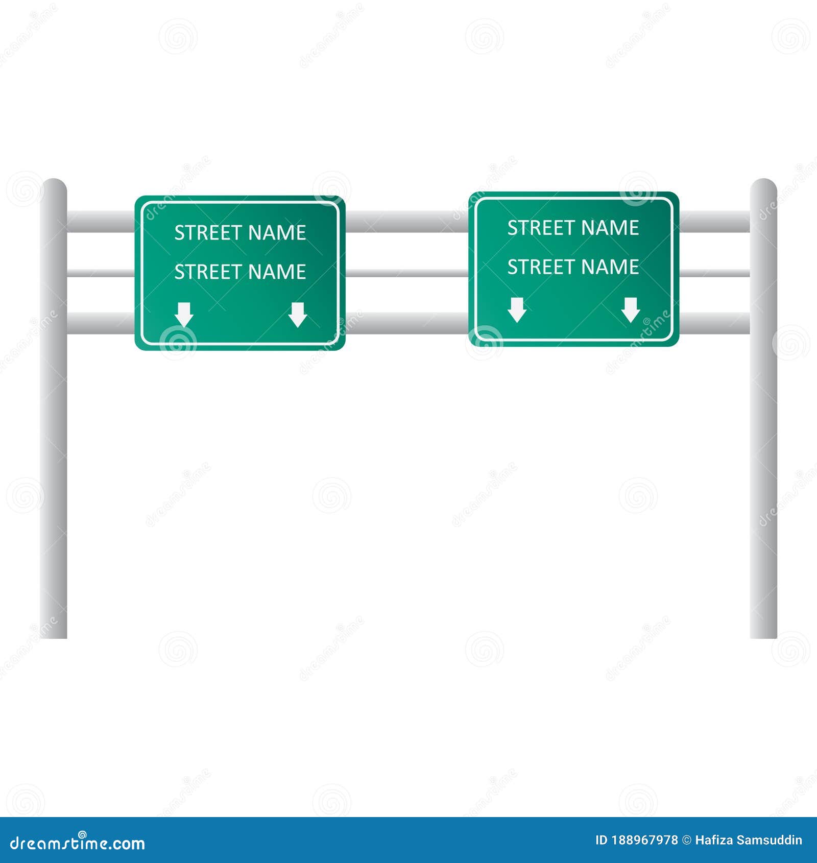 Street Signpost. Vector Illustration Decorative Design Stock Vector ...