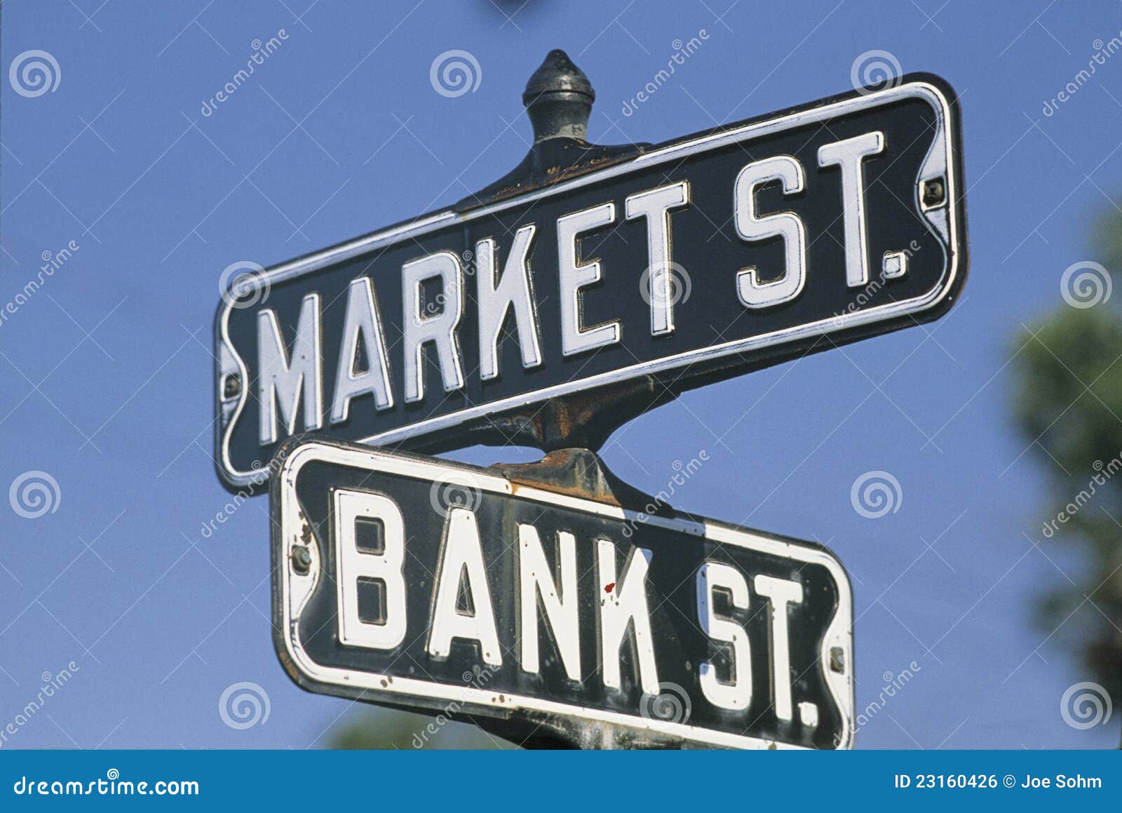 Street signs stock photo. Image of detailed, market, daylight - 23160426