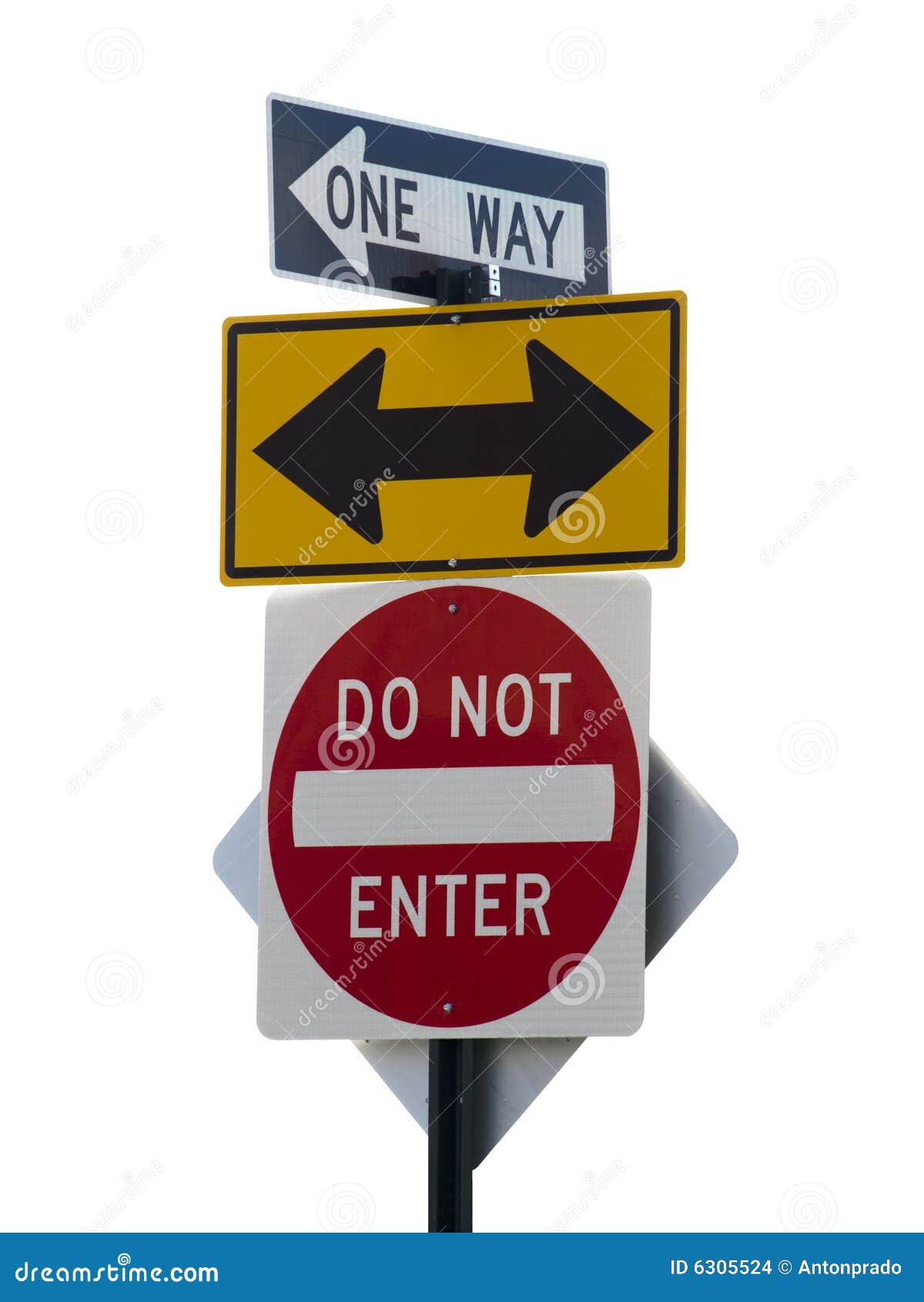 Street signs stock photo. Image of left, enter, text, signal - 6305524