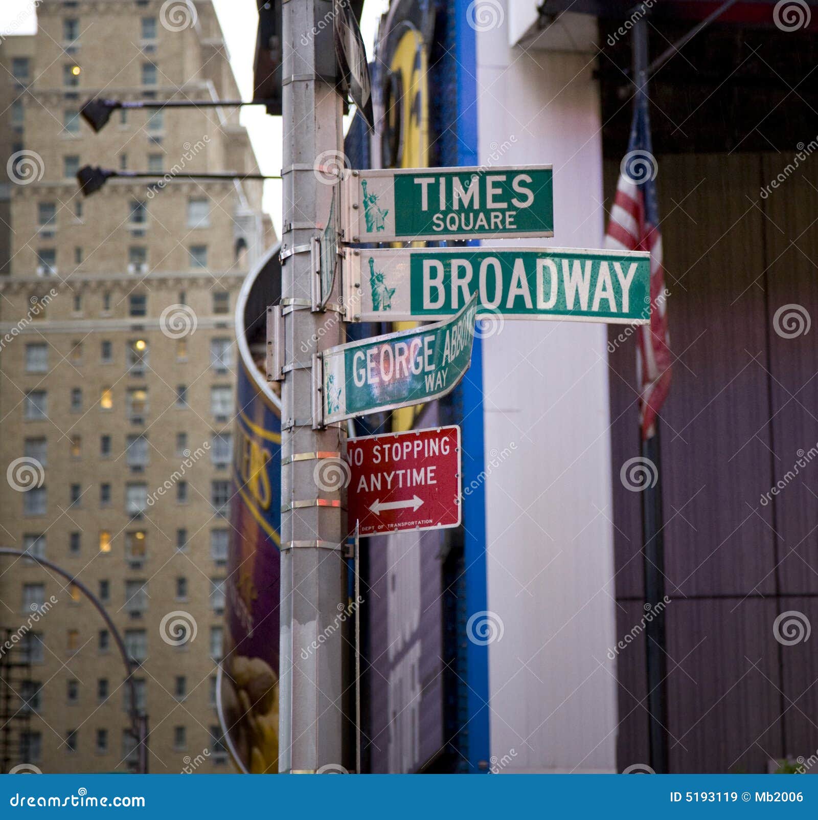 Street signs in New York stock image. Image of tourism - 5193119