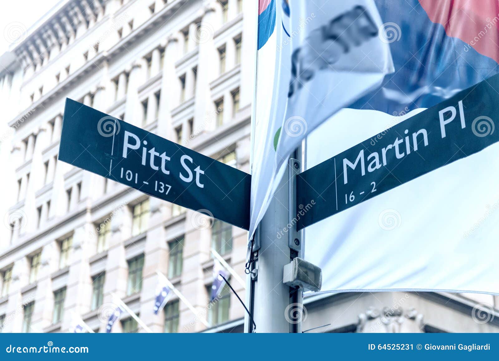 Street Signs in Sydney Road Intersections Stock Image - Image of road ...