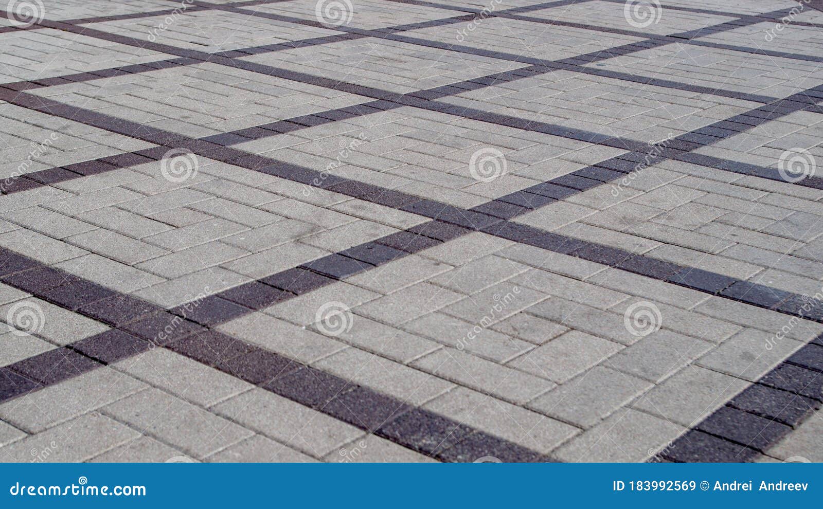 Rectangular, Gray Paving Slabs. Splattered With Light Paint Stock Image ...