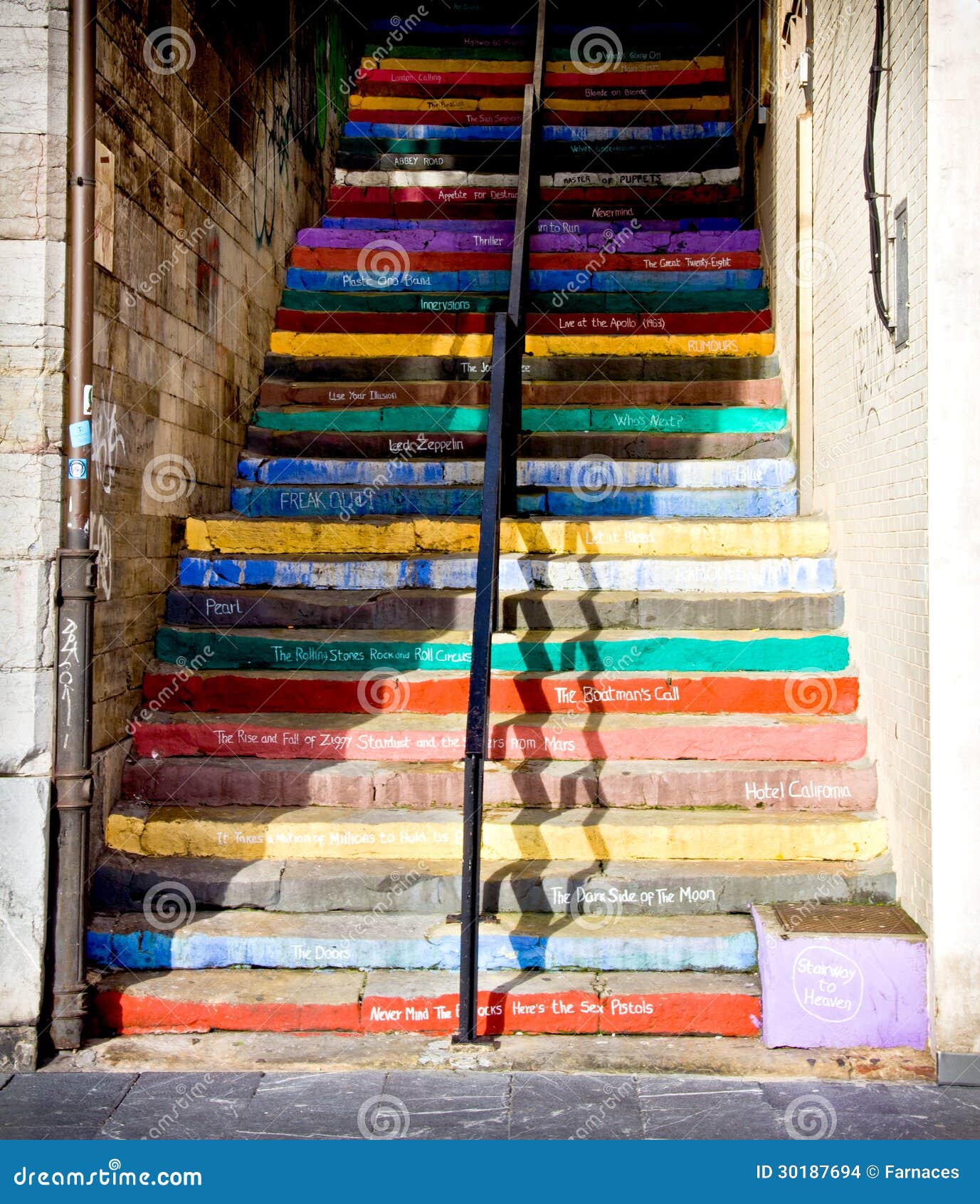 Street stairs editorial stock image. Image of tourism - 30187694