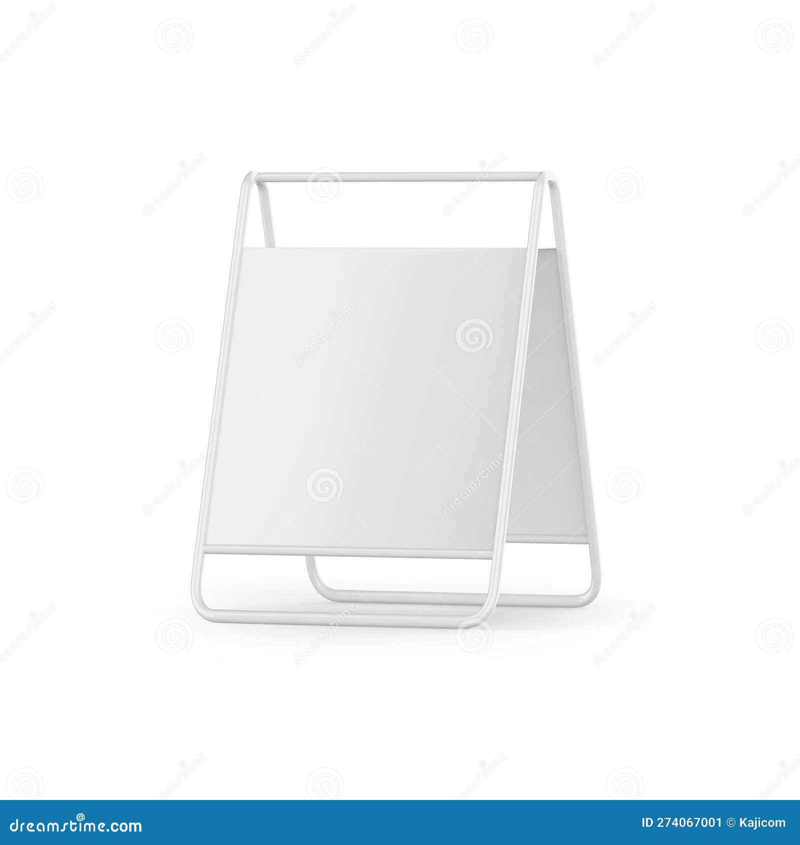 Street Stand Advertising Display 3D Rendering Stock Illustration ...