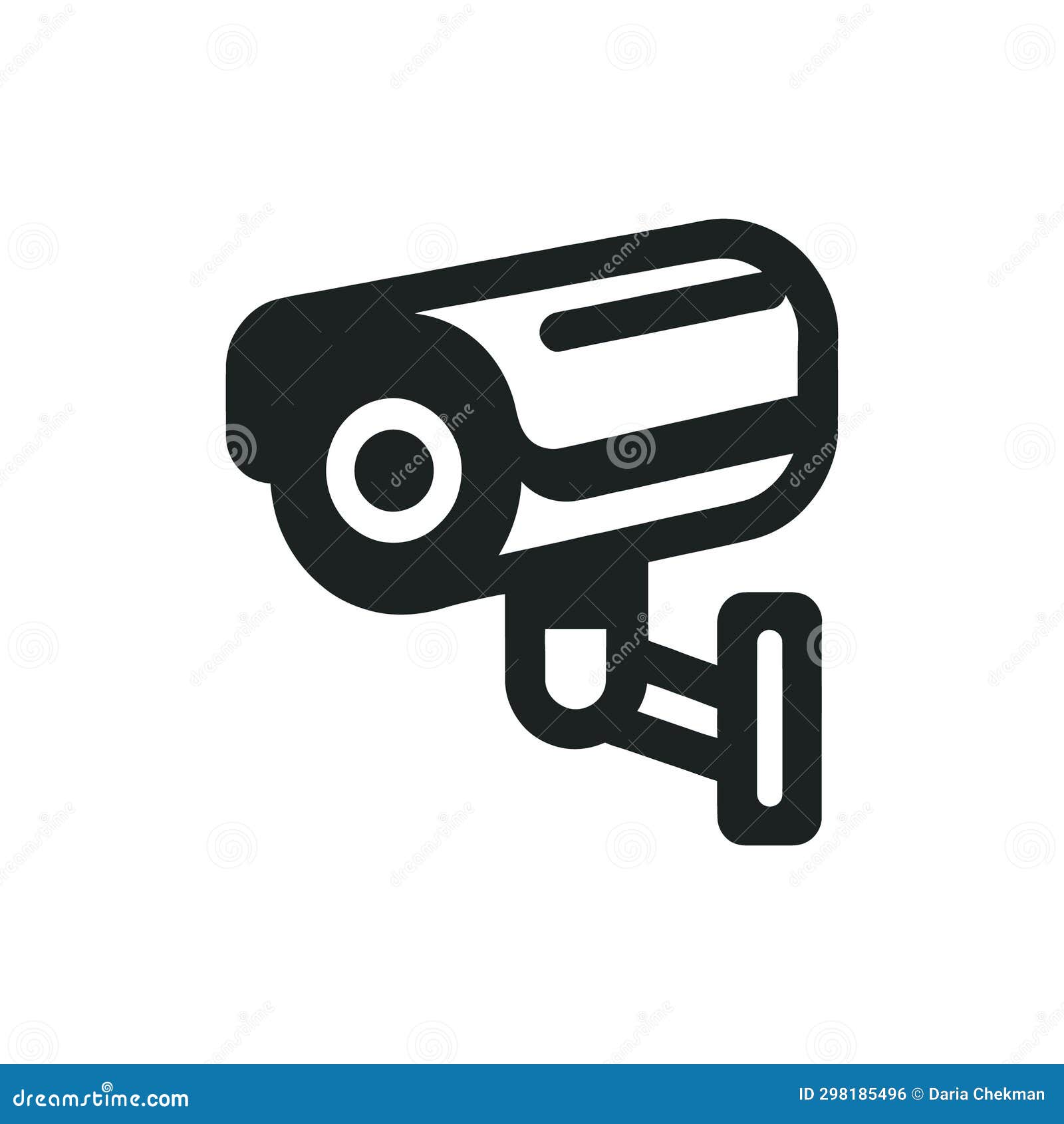 Street Surveillance Camera Icon Isolated Stock Vector - Illustration of ...