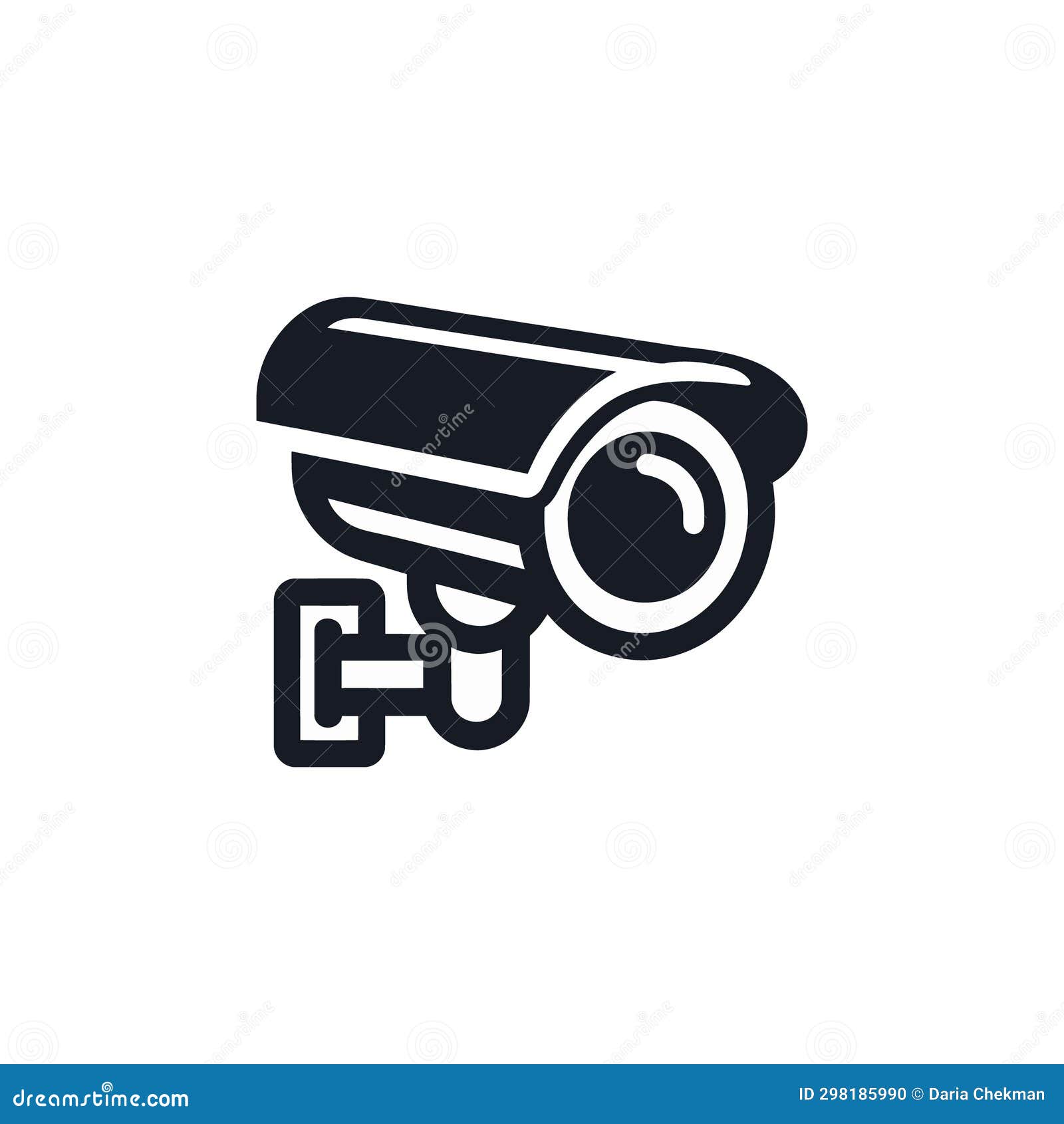 Street Surveillance Camera Icon Isolated Stock Vector - Illustration of ...