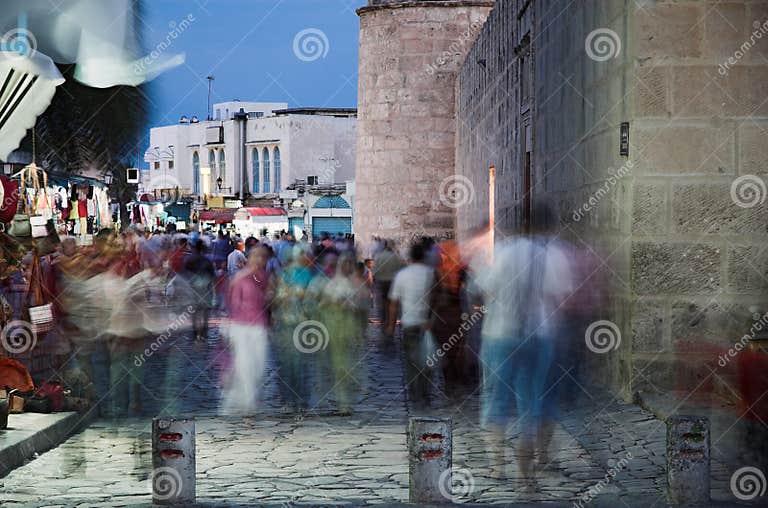 A Street in Sussa by Evening Stock Image - Image of road, pavement: 2000175