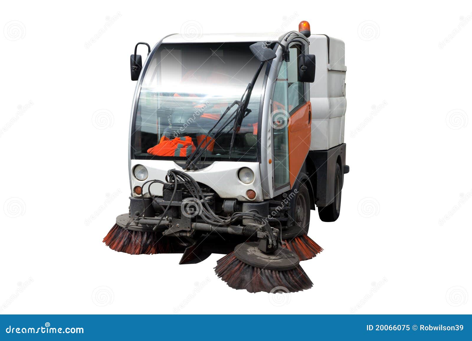 Street Sweeper stock image. Image of brush, machine, front - 20066075