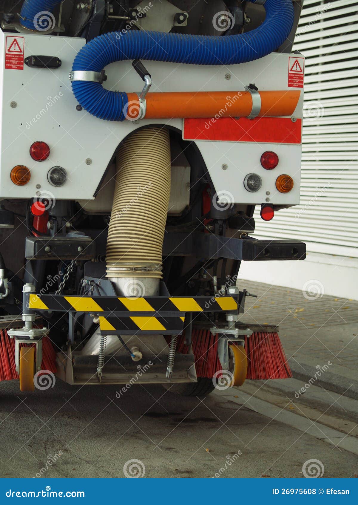 Street sweeper. stock photo. Image of scene, sign, brushing - 26975608