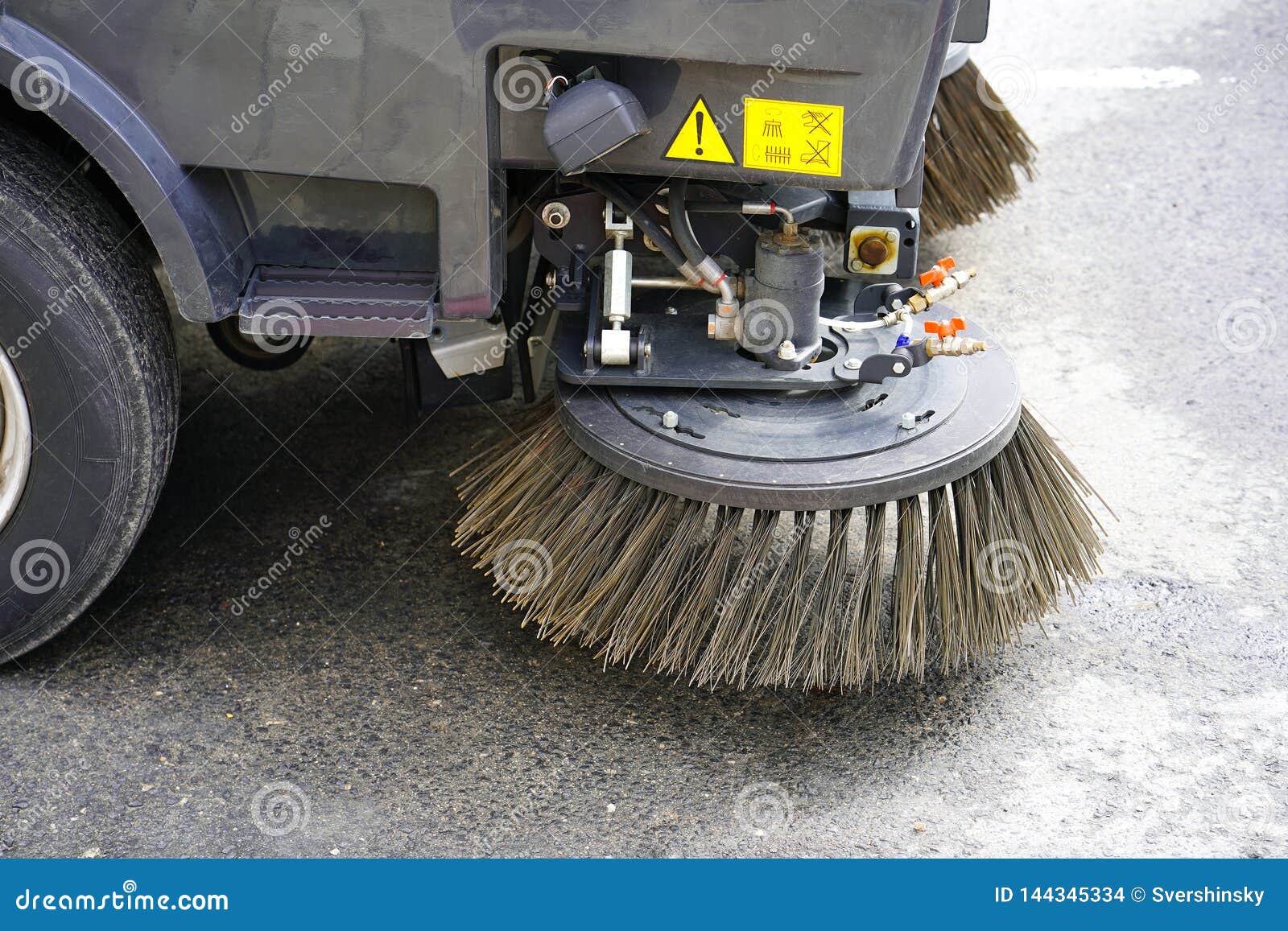 Street cleaning machine stock photo. Image of dirty - 144345334
