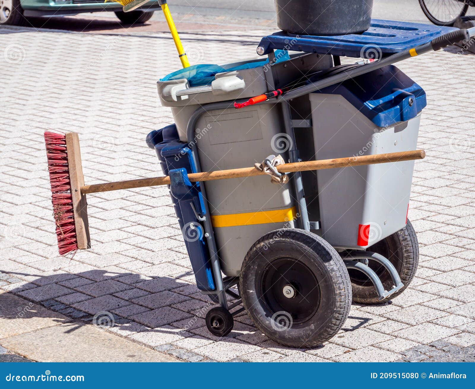 Street Sweepers Machine in the City Stock Photo - Image of landscaping ...