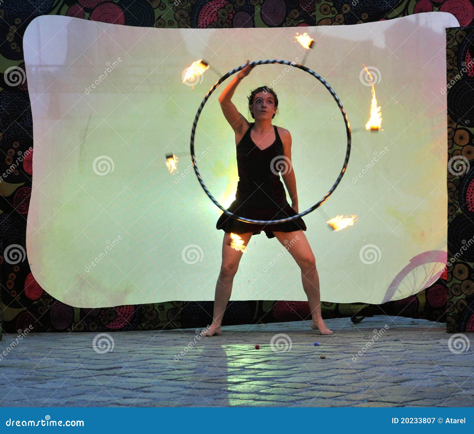 Street Theater Spectacle Show, With Actors Walking The Streets Dressed ...