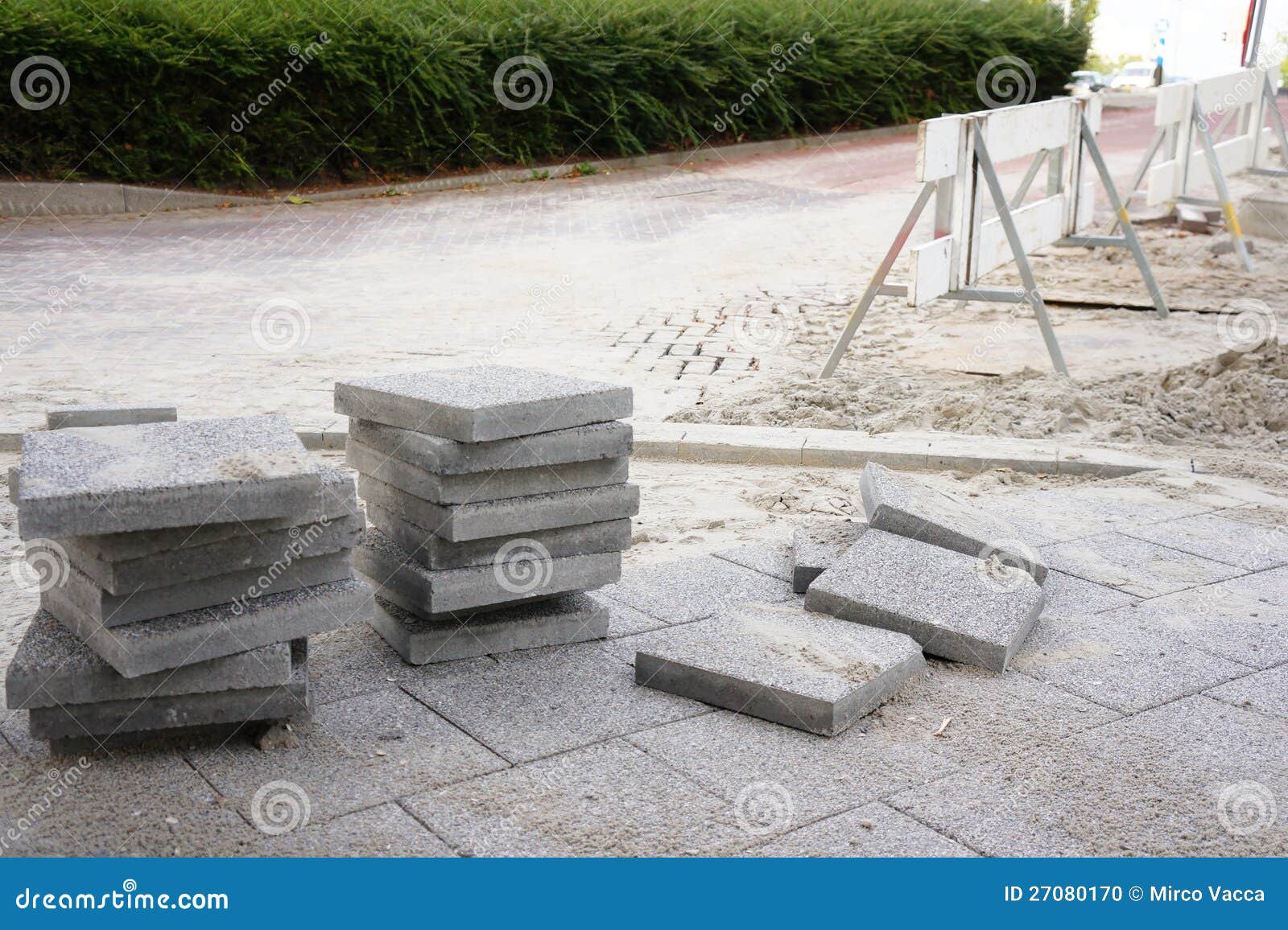 Street tiles stock photo. Image of sidewalk, construction - 27080170